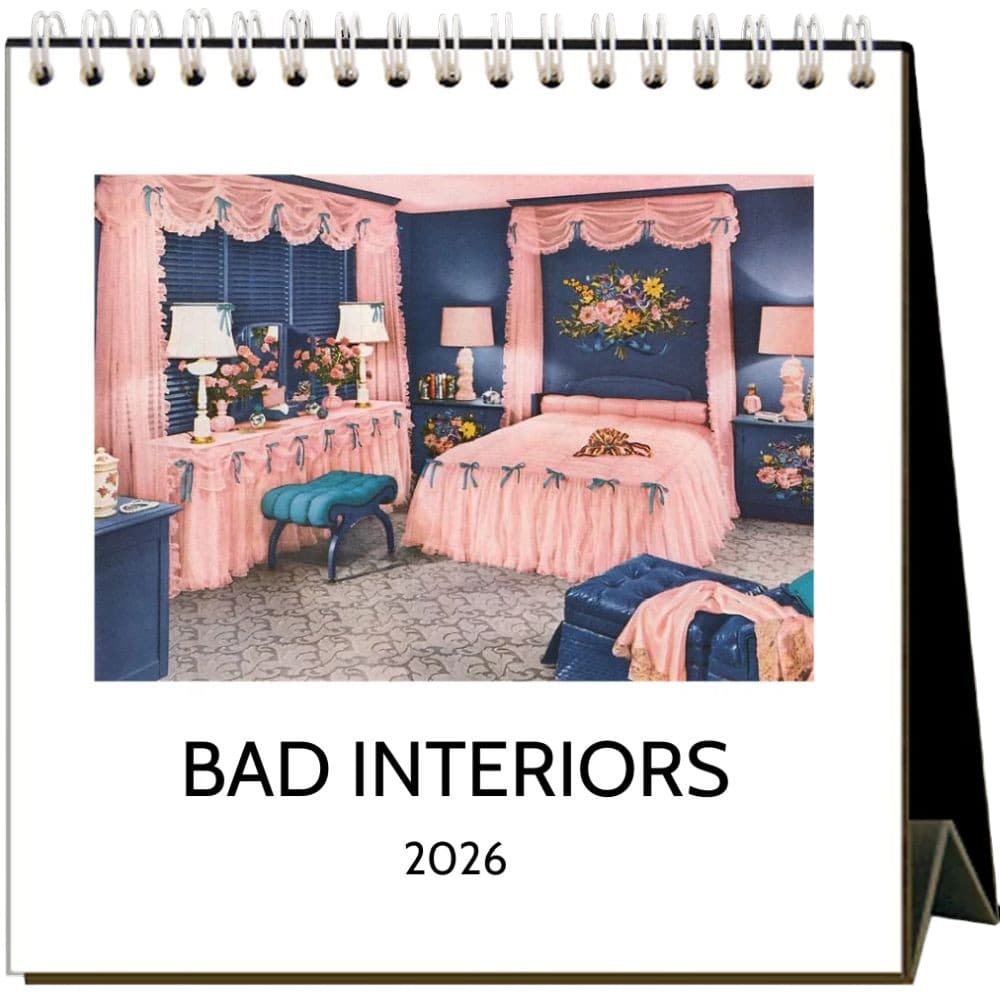 Bad Interiors 2026 Easel Desk Calendar - Calendars.com