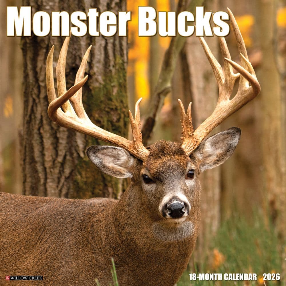 Monster Bucks 2026 Wall Calendar - Calendars.com