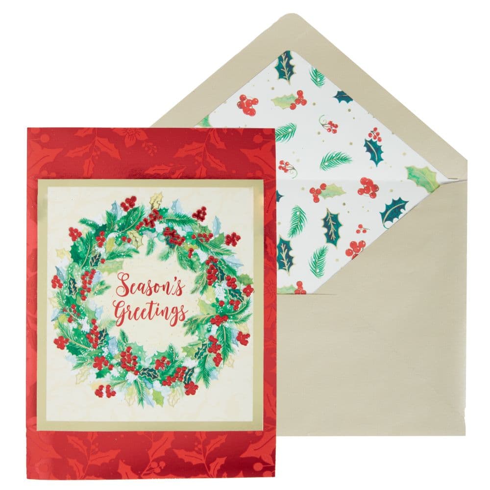 Welcome the holiday season with a set of beautiful, Boxed Christmas Cards! This 8-count package ...