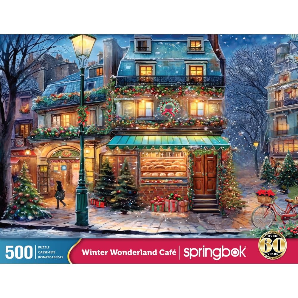 Winter Wonderland Cafe 500 Piece Puzzle - Calendars.com