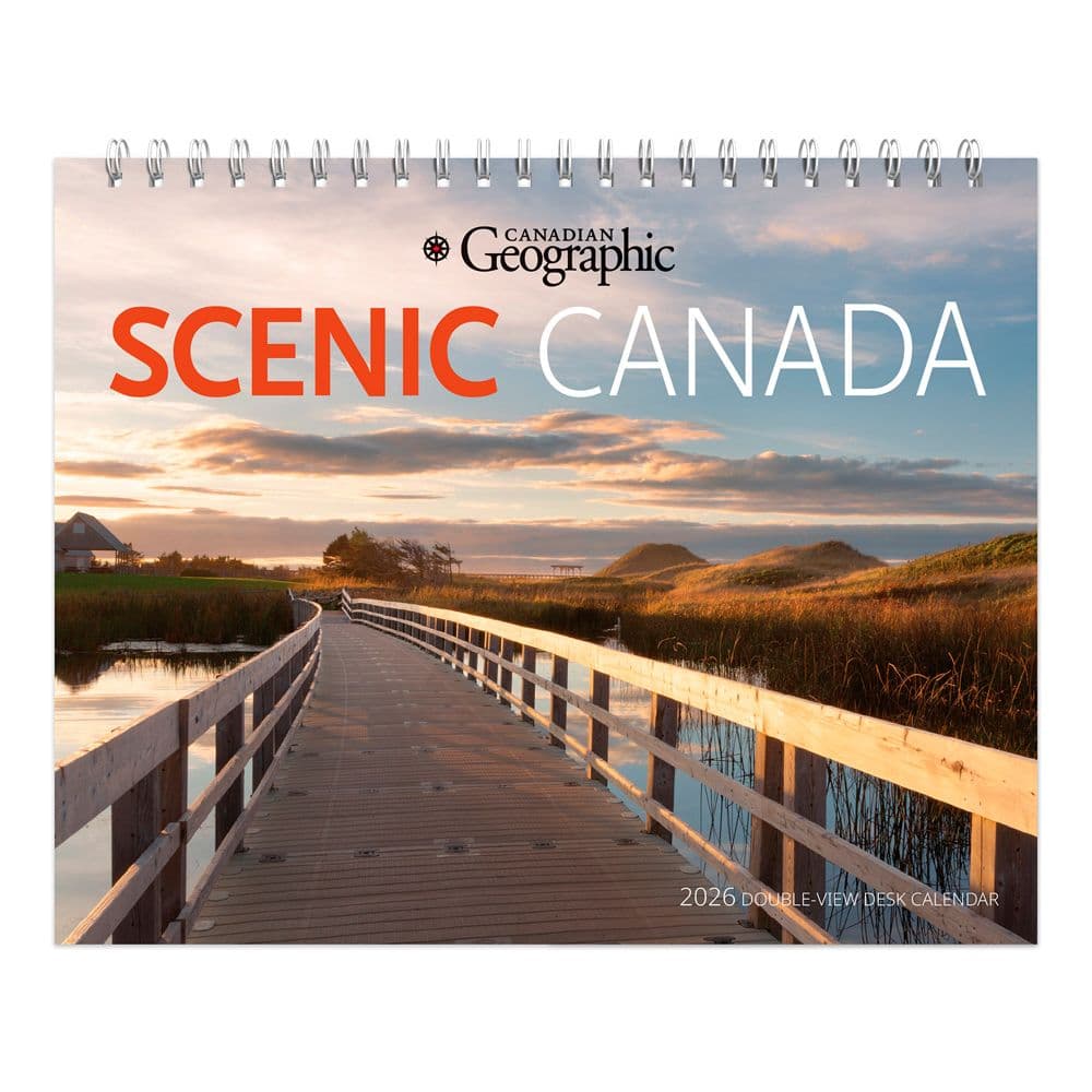 Canadian Geographic Scenic 2026 Easel Desk Calendar - Calendars.com