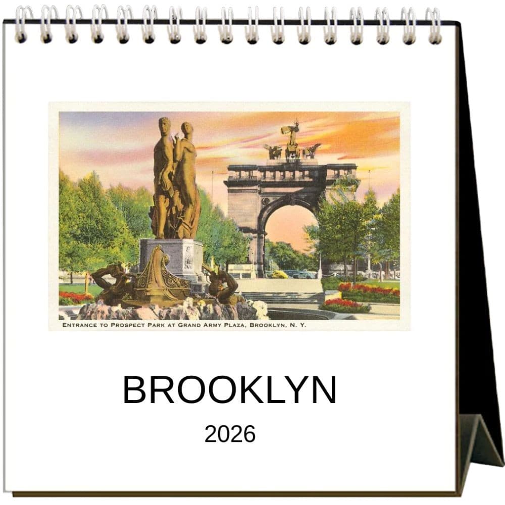 Brooklyn Nostalgic 2026 Easel Desk Calendar - Calendars.com