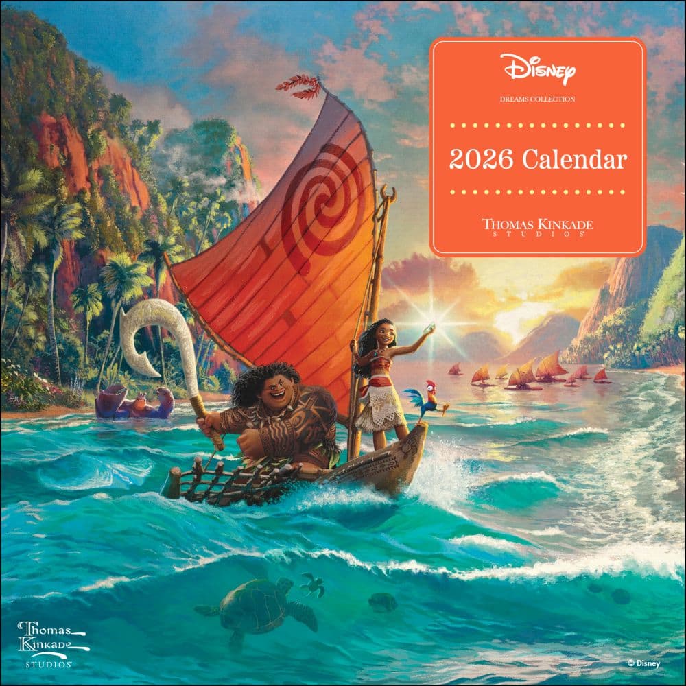Thomas Kinkade Disney Collection 2026 Mini Wall Calendar - Calendars.com
