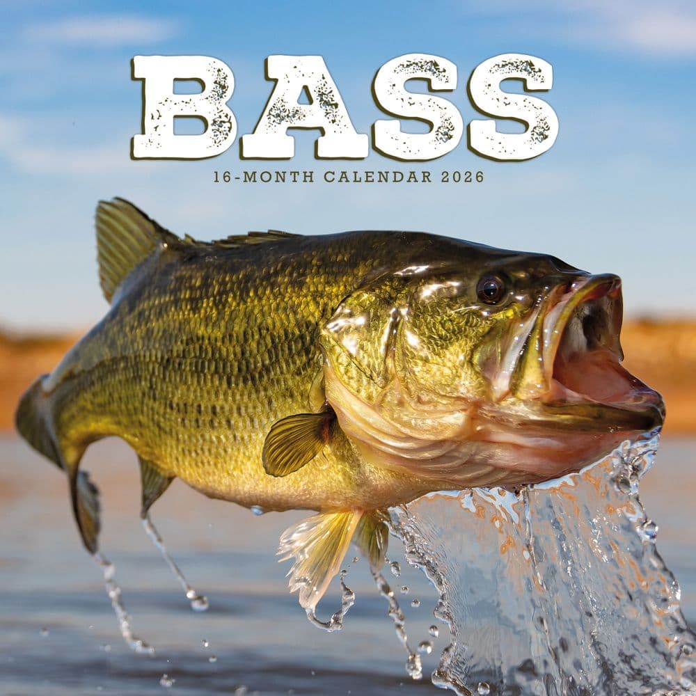 Bass 2026 Wall Calendar - Calendars.com