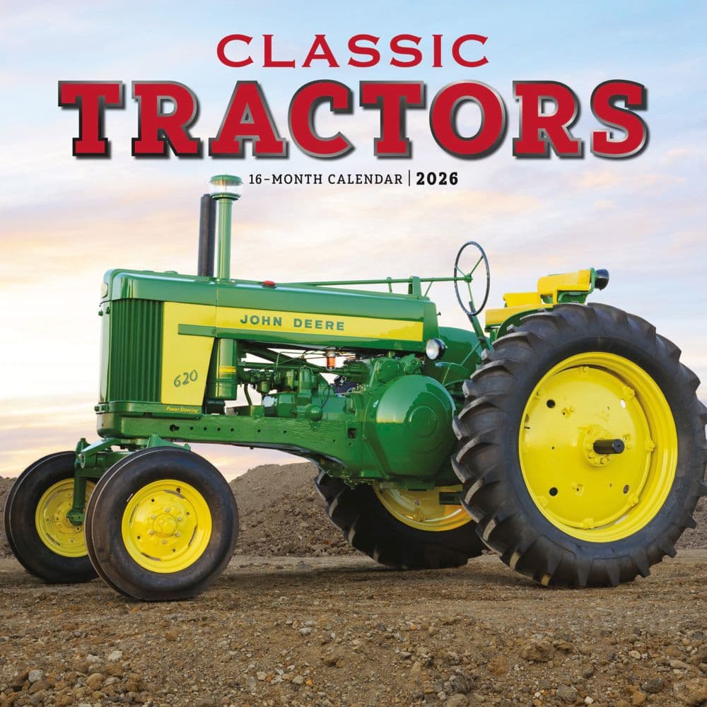 Tractors 2026 Wall Calendar - Calendars.com