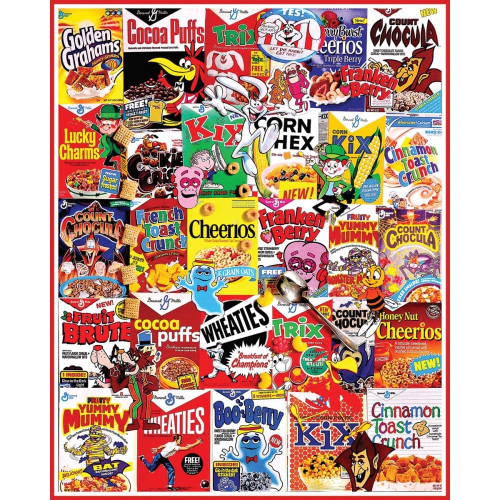 Vintage Cereal Boxes 1000 Piece Puzzle - Calendars.com