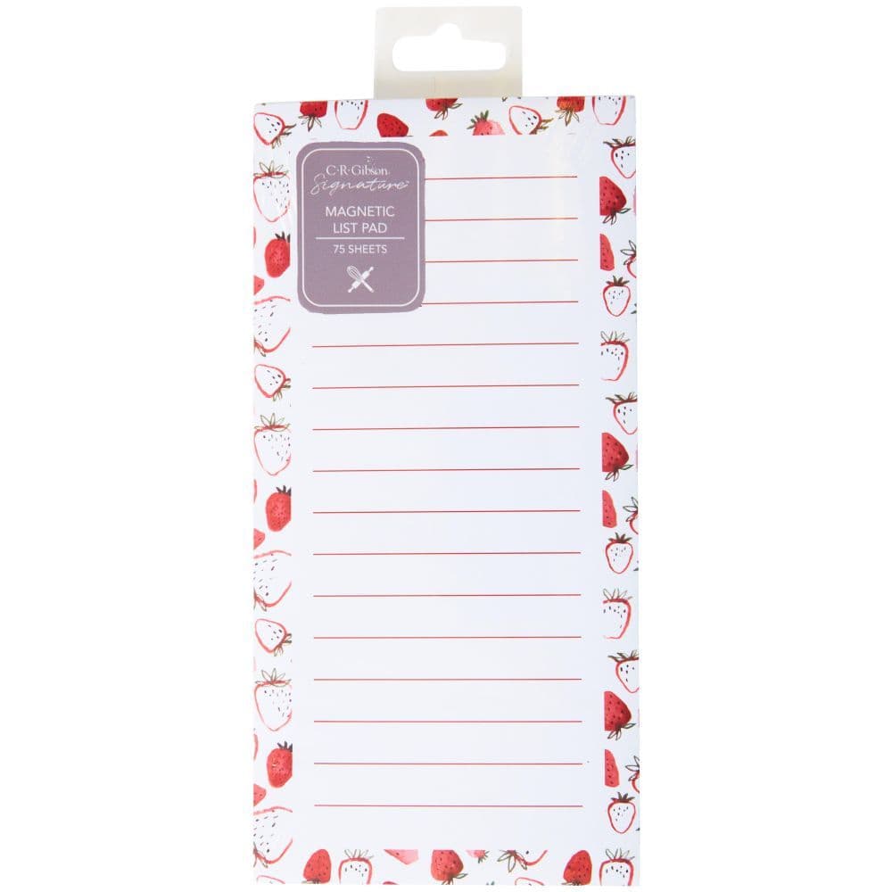 Strawberry Fields Magnetic Shop List Pad - Calendars.com