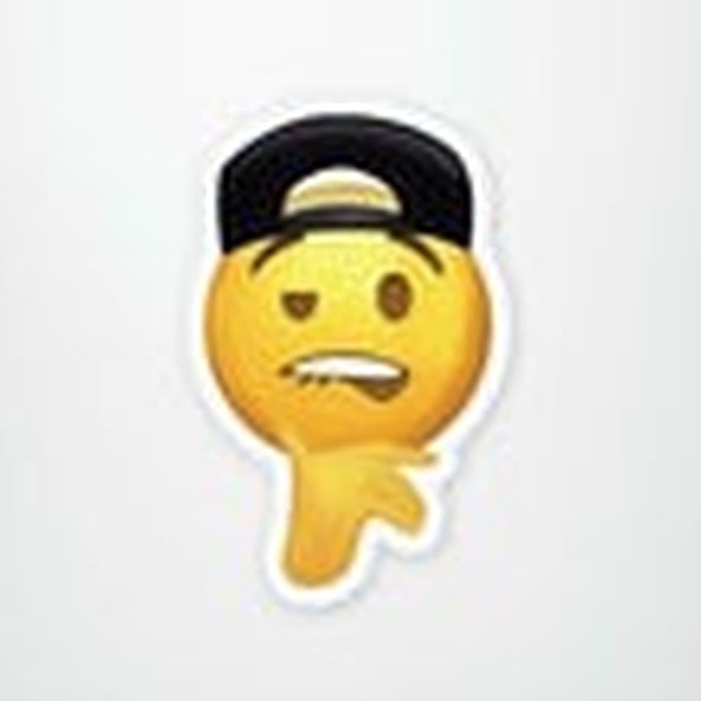 Lip Bite Emoji Sticker - Calendars.com