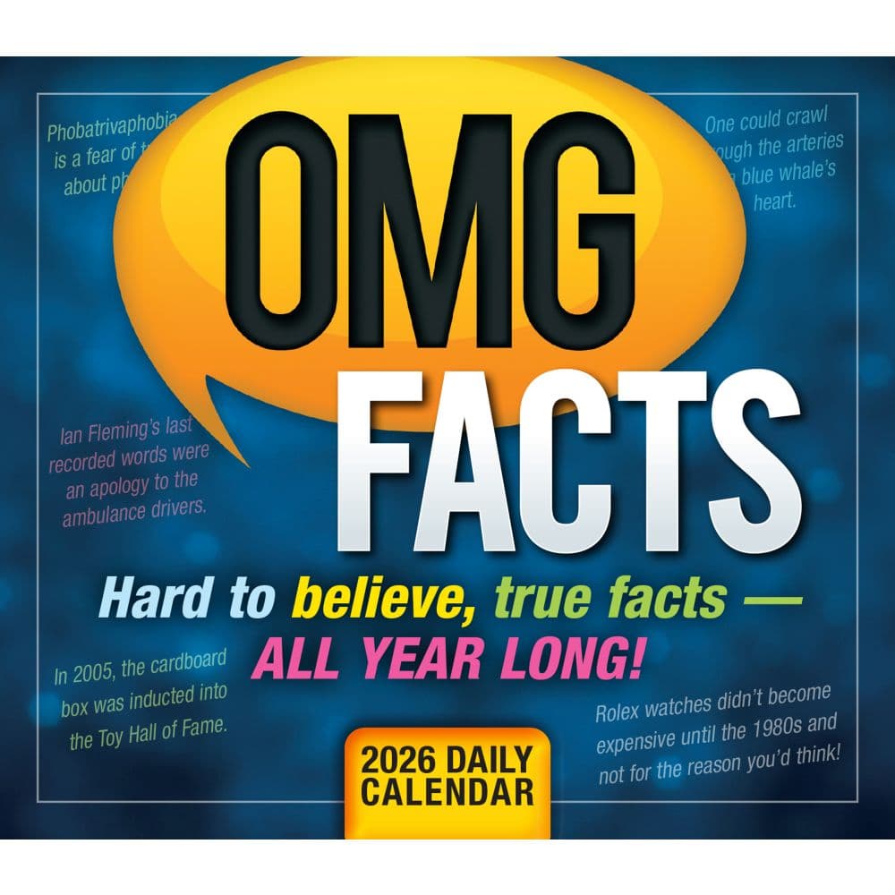 OMG Facts 2026 Desk Calendar - Calendars.com