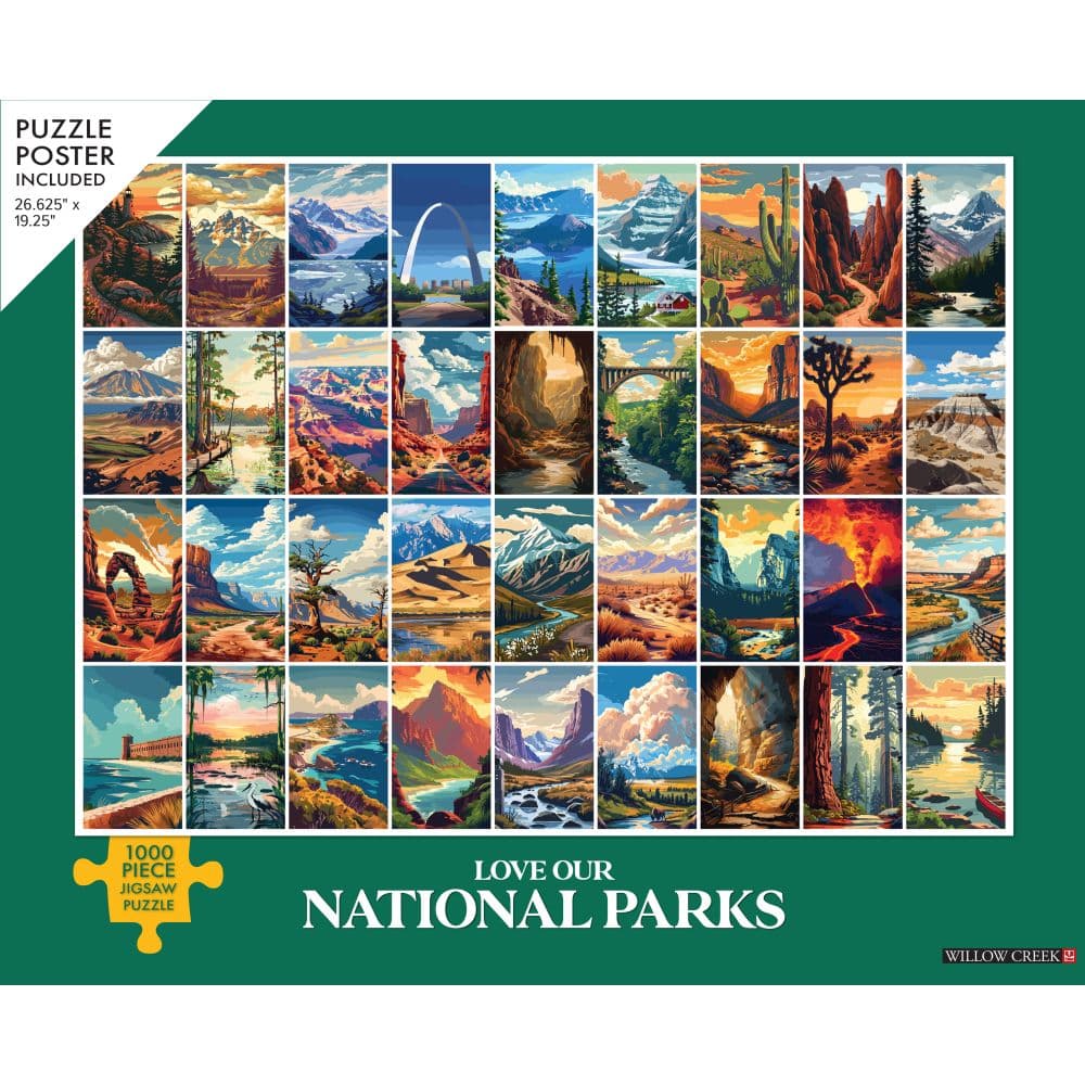 Love Our National Parks 1000 Piece Puzzle - Calendars.com