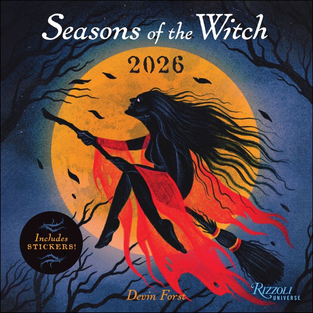 Seasons of the Witch 2026 Wall Calendar - Calendars.com