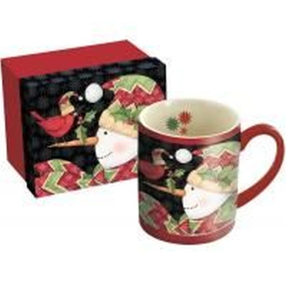 Susan Winget Cardinals on Nose Mug with Gift Box - Calendars.com