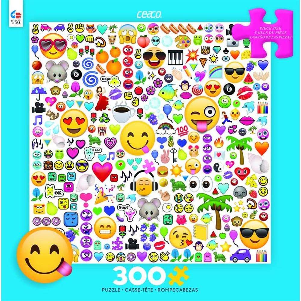 Emoji Series 300pc Puzzle - Calendars.com