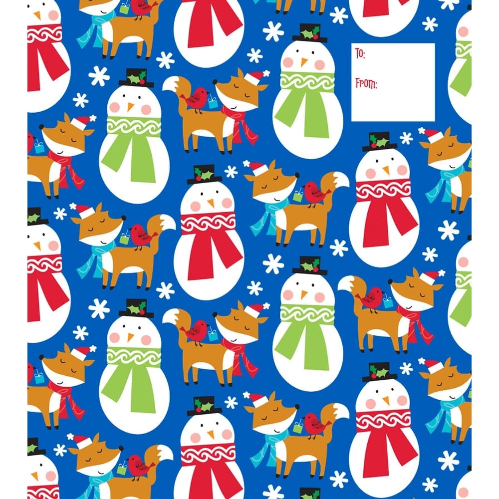 Snowman Fox Wrapper - Calendars.com
