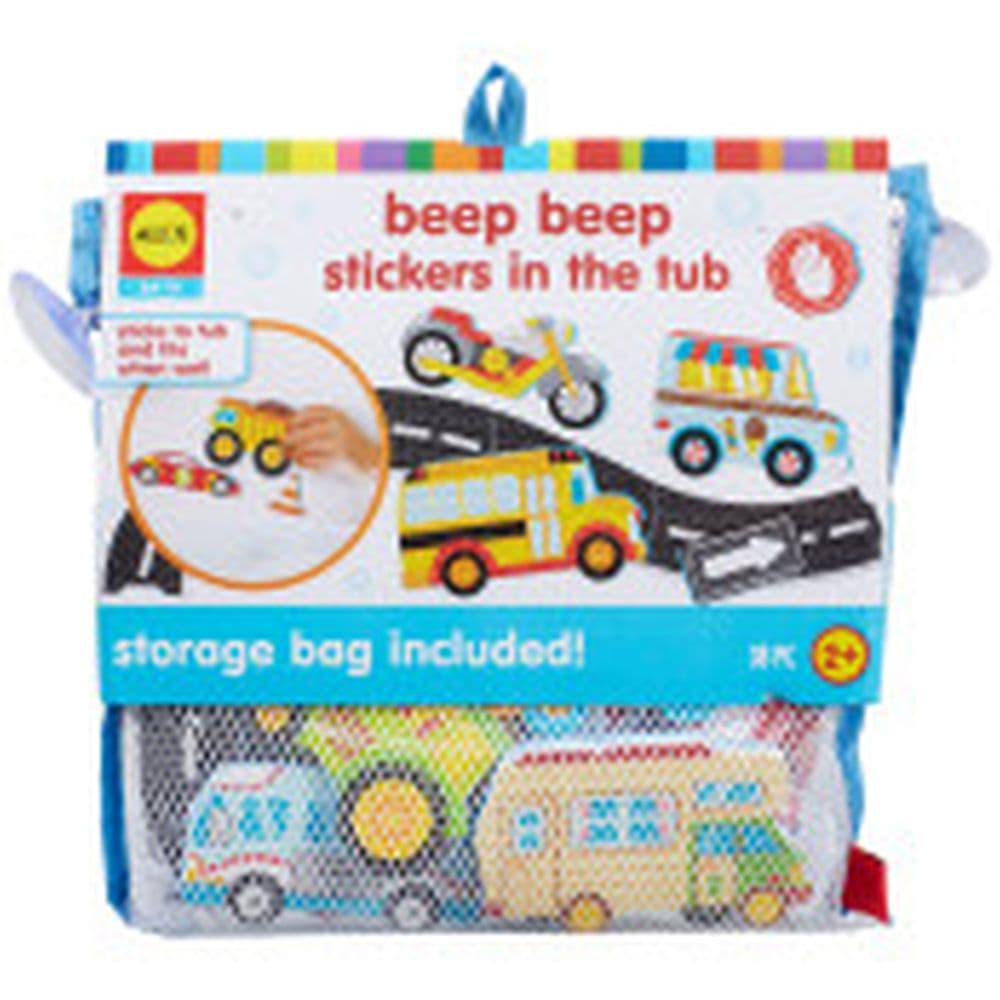 Beep Beep Stickers in the Tub Bath Toy - Calendars.com