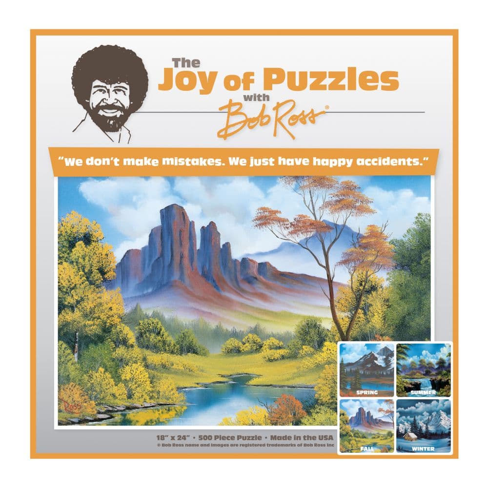 Bob Ross Fall Puzzle - Calendars.com