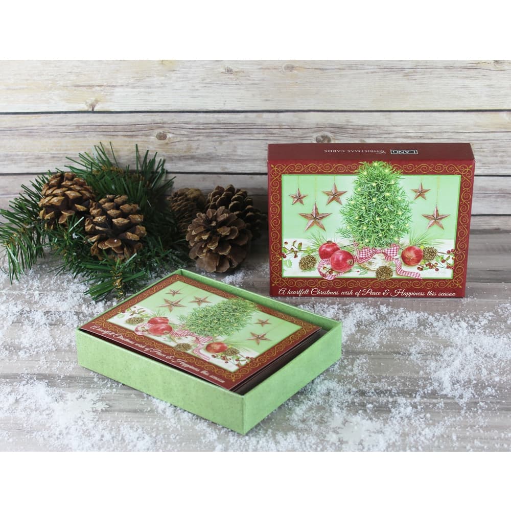 Rosemary Tree Boxed Christmas Cards (18 pack) w/ Decorative Box by Jane ...