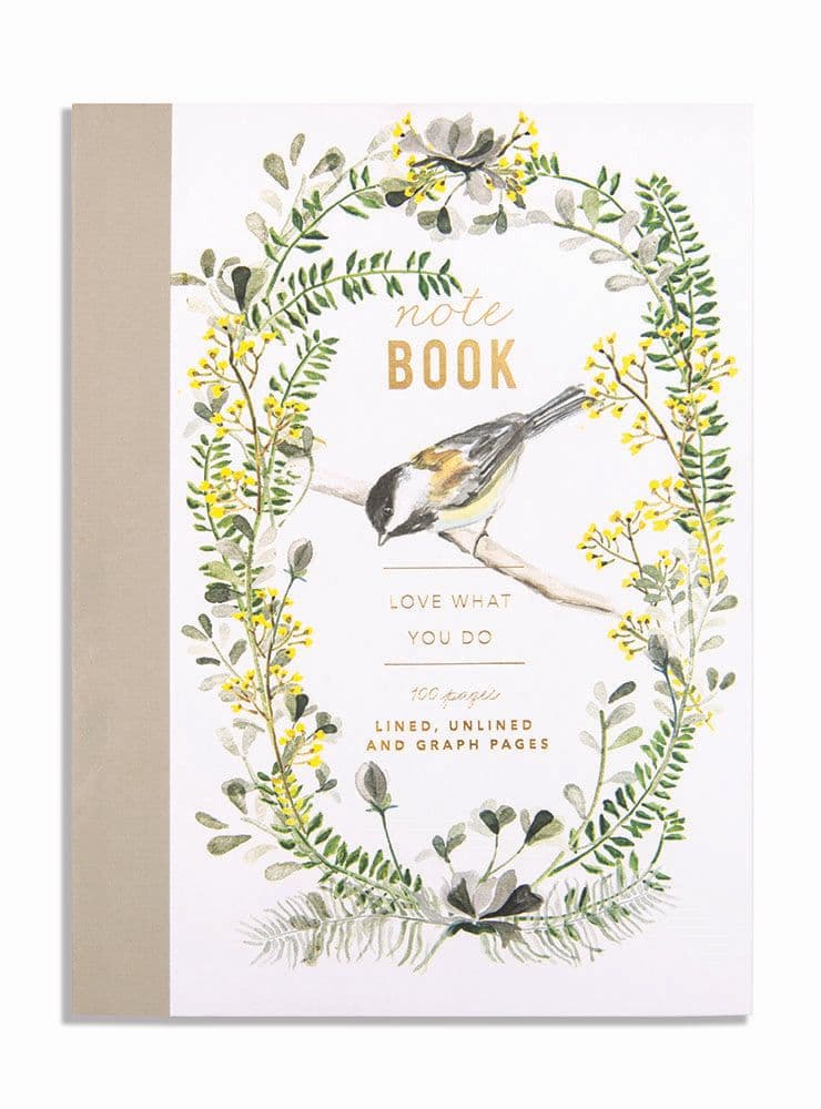 Kraft & Floral Cloth Bound Notebook - Calendars.com