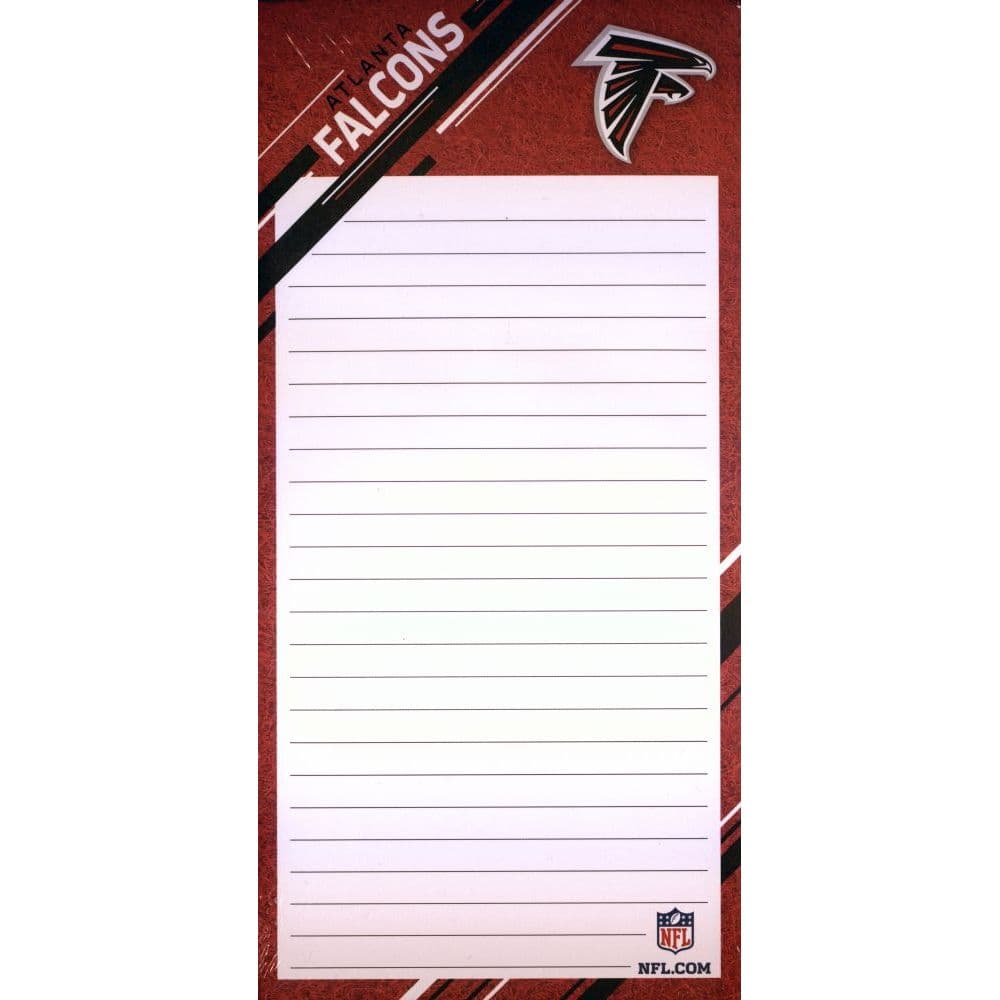 Atlanta Falcons List Pad (1 Pack) - Calendars.com