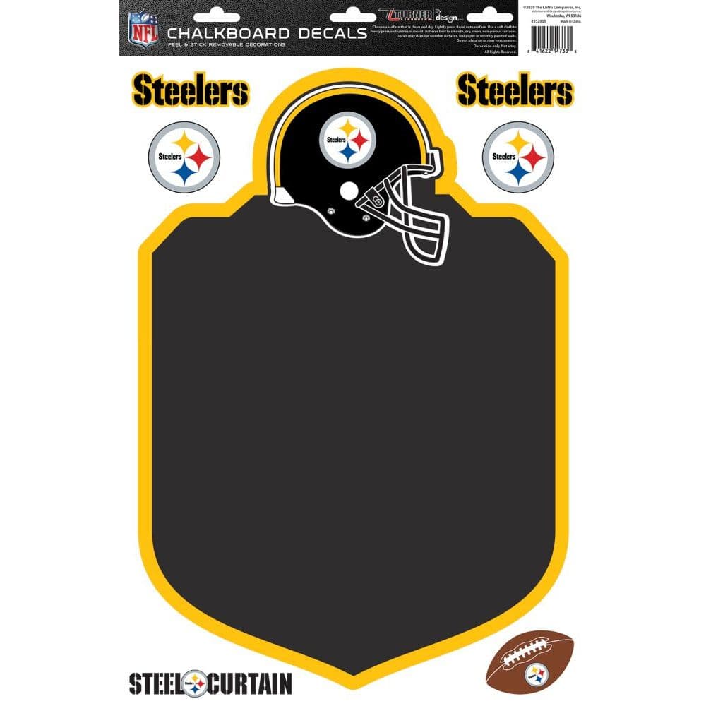 NFL Pittsburgh Steelers Chalkboard Decal - Calendars.com
