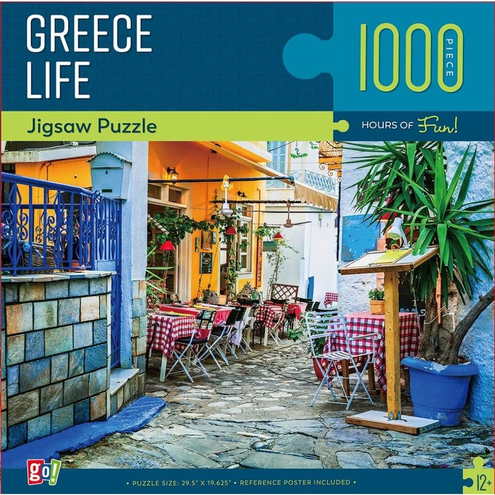 GC Greece Life 1000pc Jigsaw Puzzle - Calendars.com
