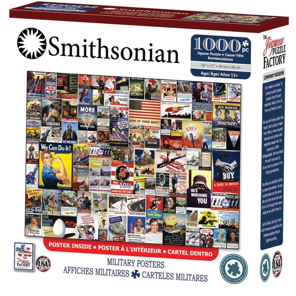 Smithsonian Military Posters 1000 pc Puzzle - Calendars.com