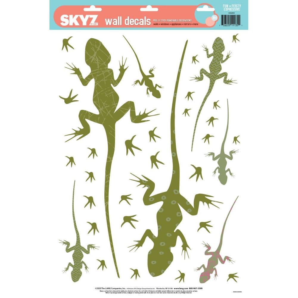 Here Lizard Wall Decal With Embellishments - Calendars.com