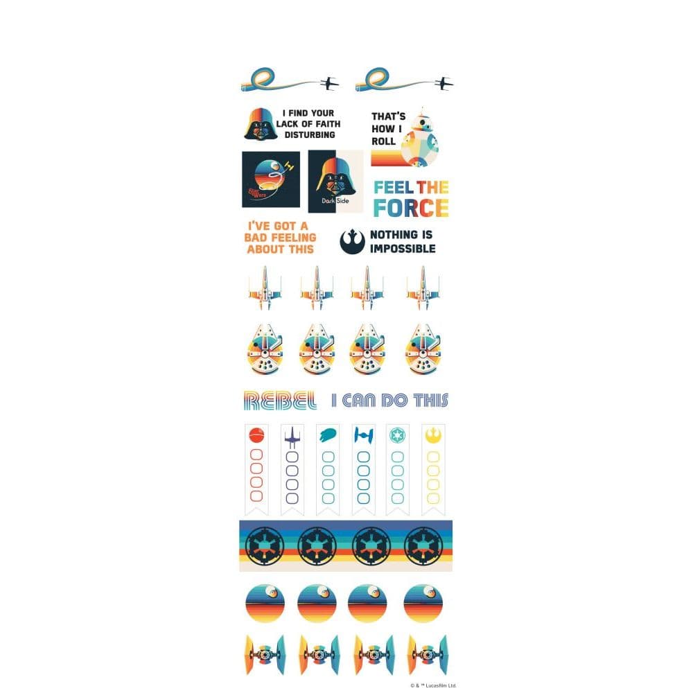 Star Wars Reminder Stickers - Calendars.com