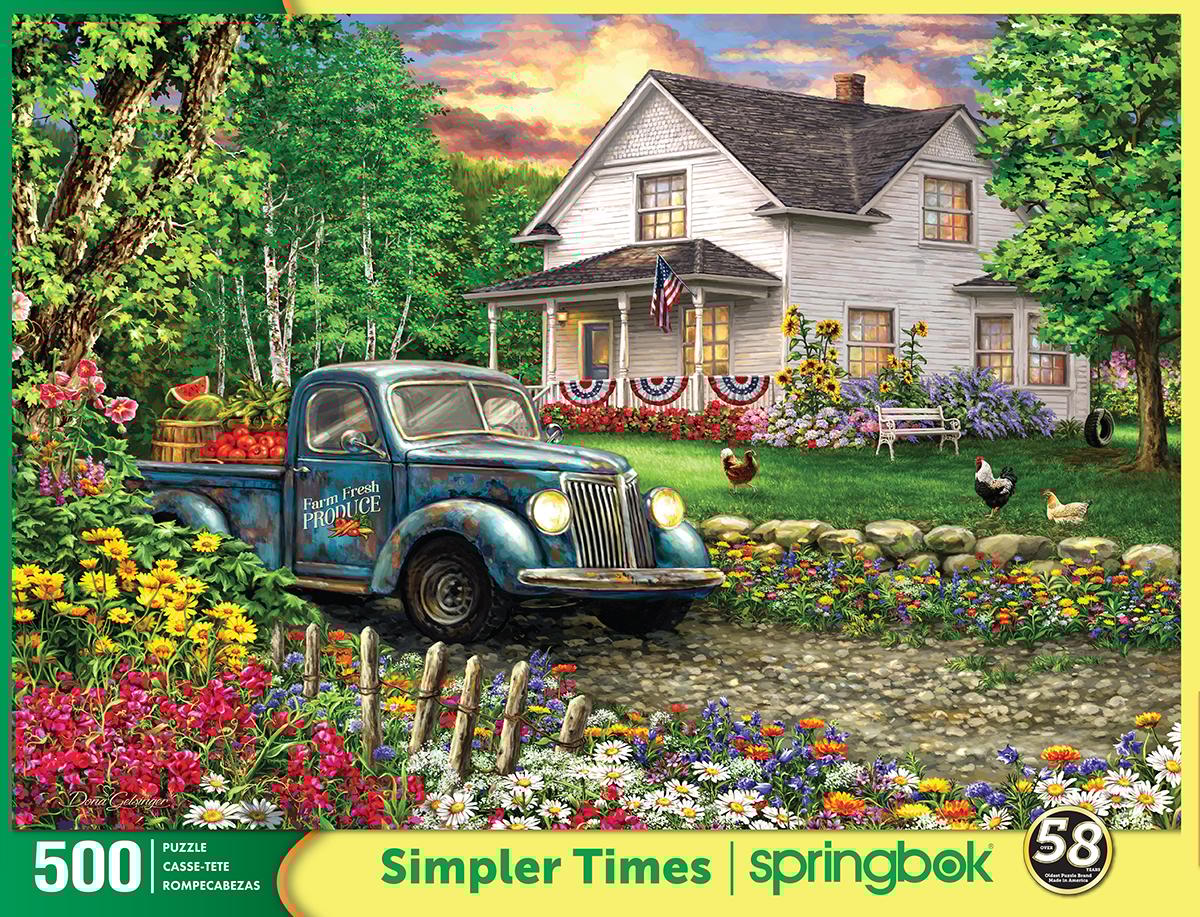 Simpler Times 500 Piece Puzzle - Calendars.com