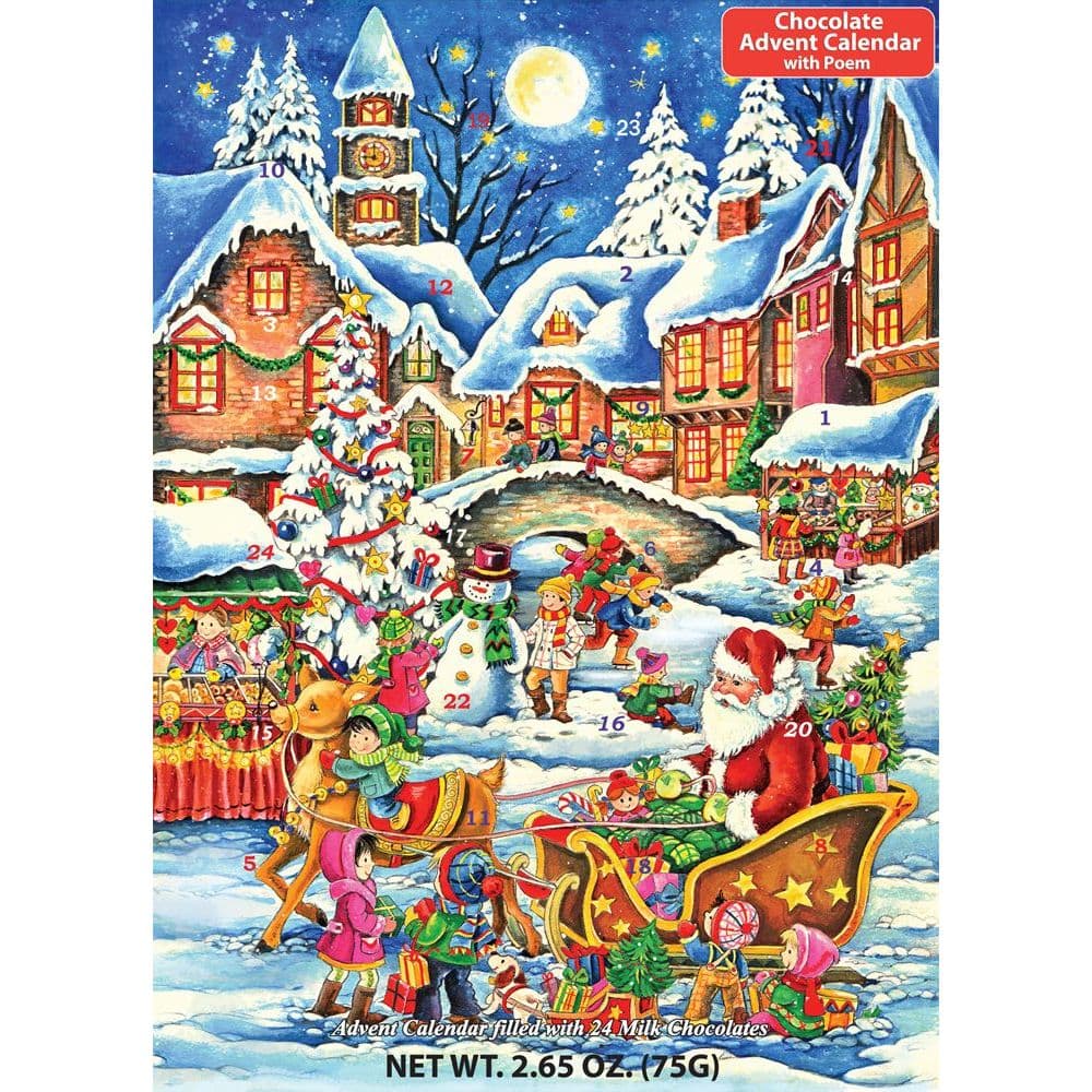 Santas Here Chocolate Advent Calendar - Calendars.com
