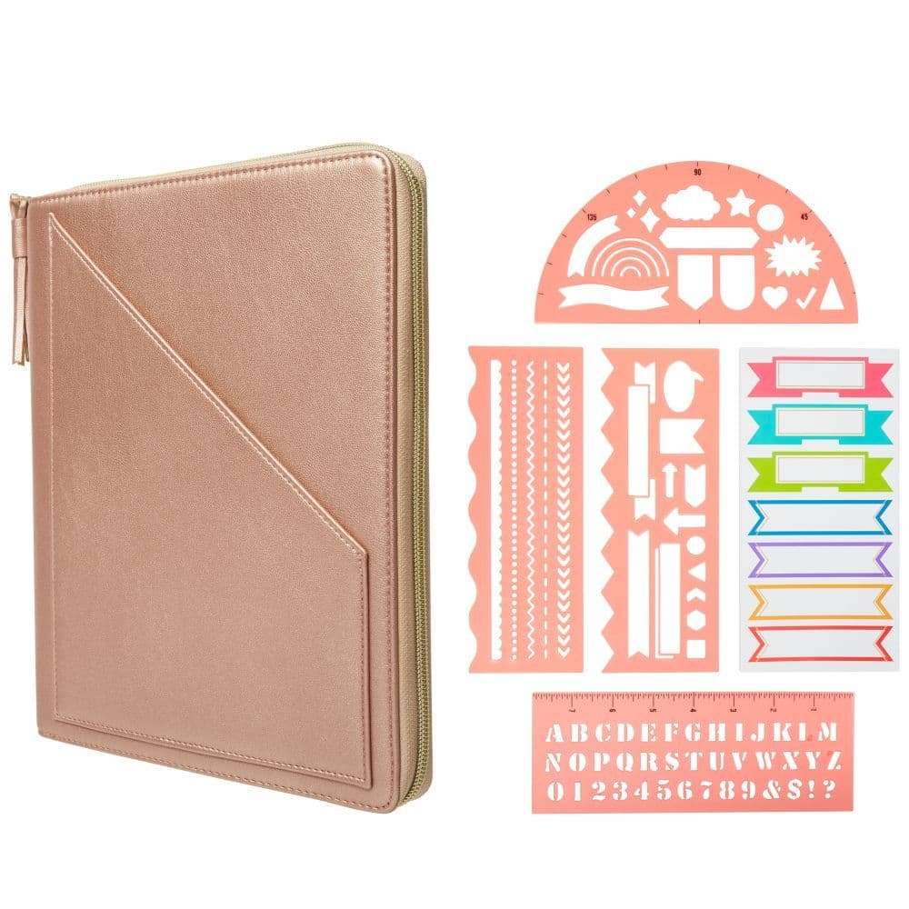 Rose Gold Journal Organizer - Calendars.com