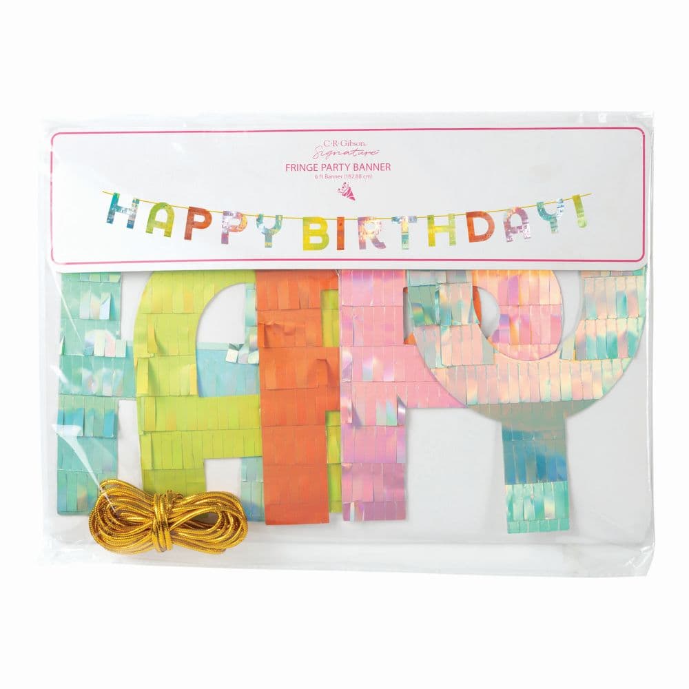 Happy Birthday Paper Fringe Banner - Calendars.com