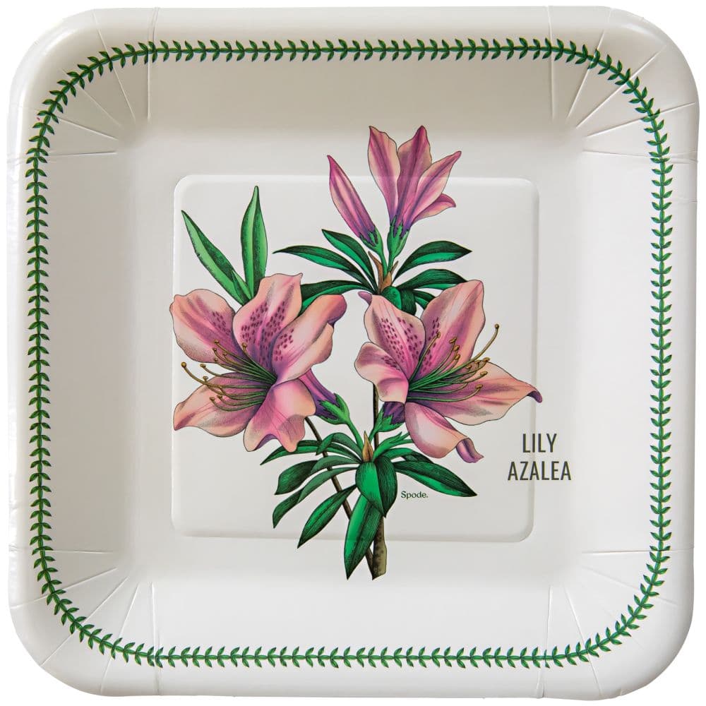 Spode Garden Floral Paper Plate - Calendars.com
