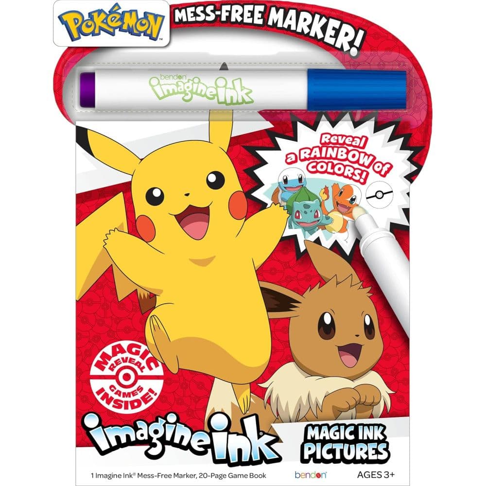 Pokemon Imagine Ink Mess Free Markers - Calendars.com