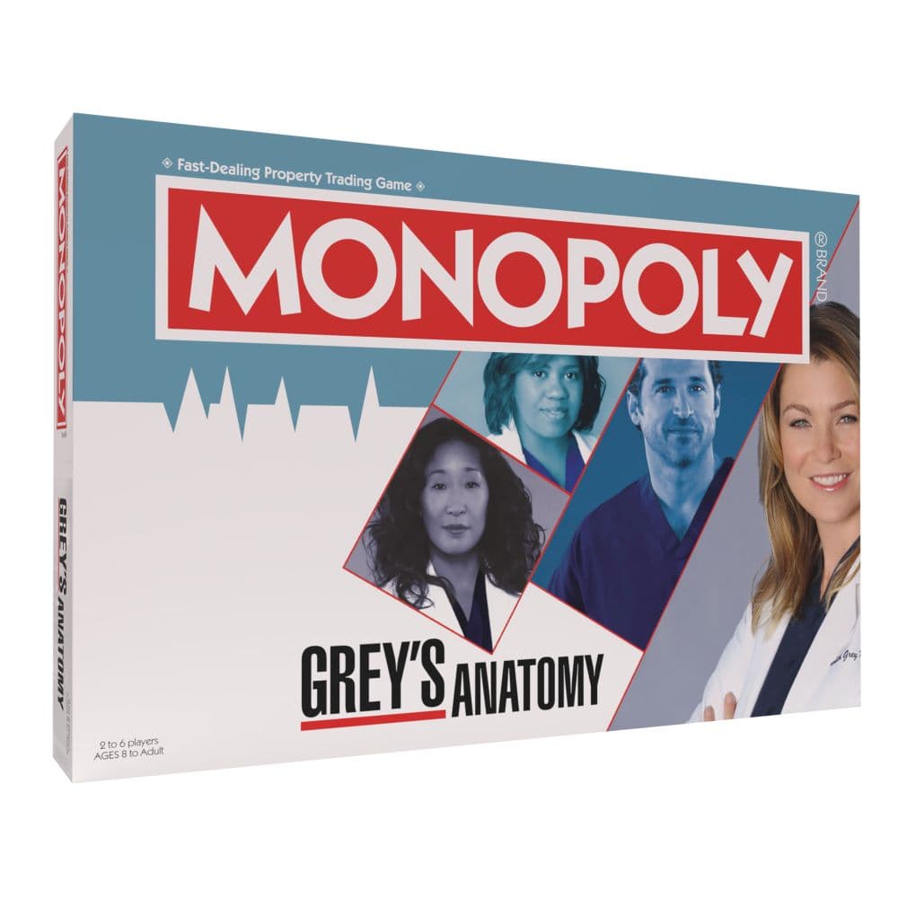Monopoly Greys Anatomy Board Game - Calendars.com