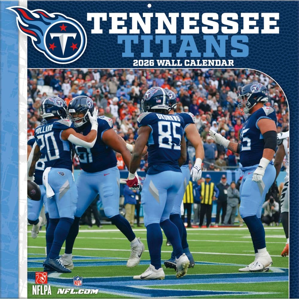 NFL Tennessee Titans 2026 Wall Calendar - Calendars.com