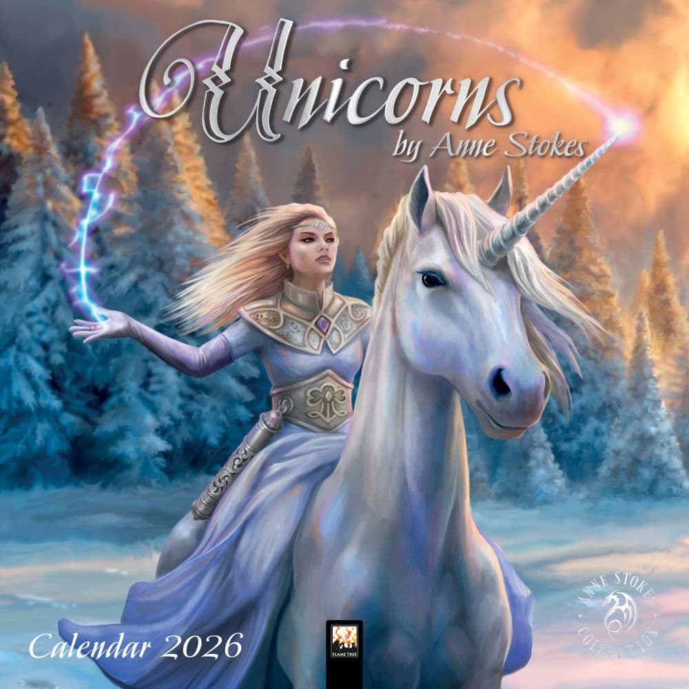 Unicorns 2026 Wall Calendar by Anne Stokes - Calendars.com