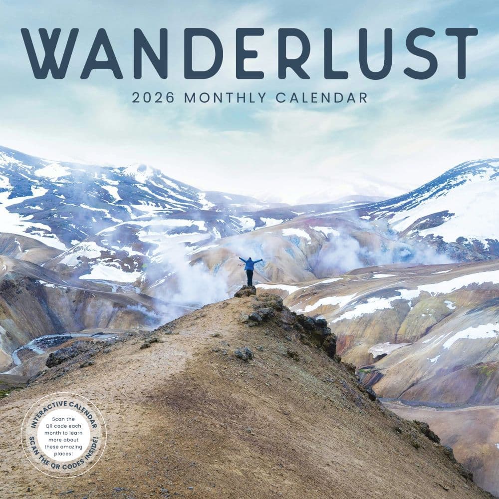 Wanderlust 2026 Wall Calendar - Calendars.com