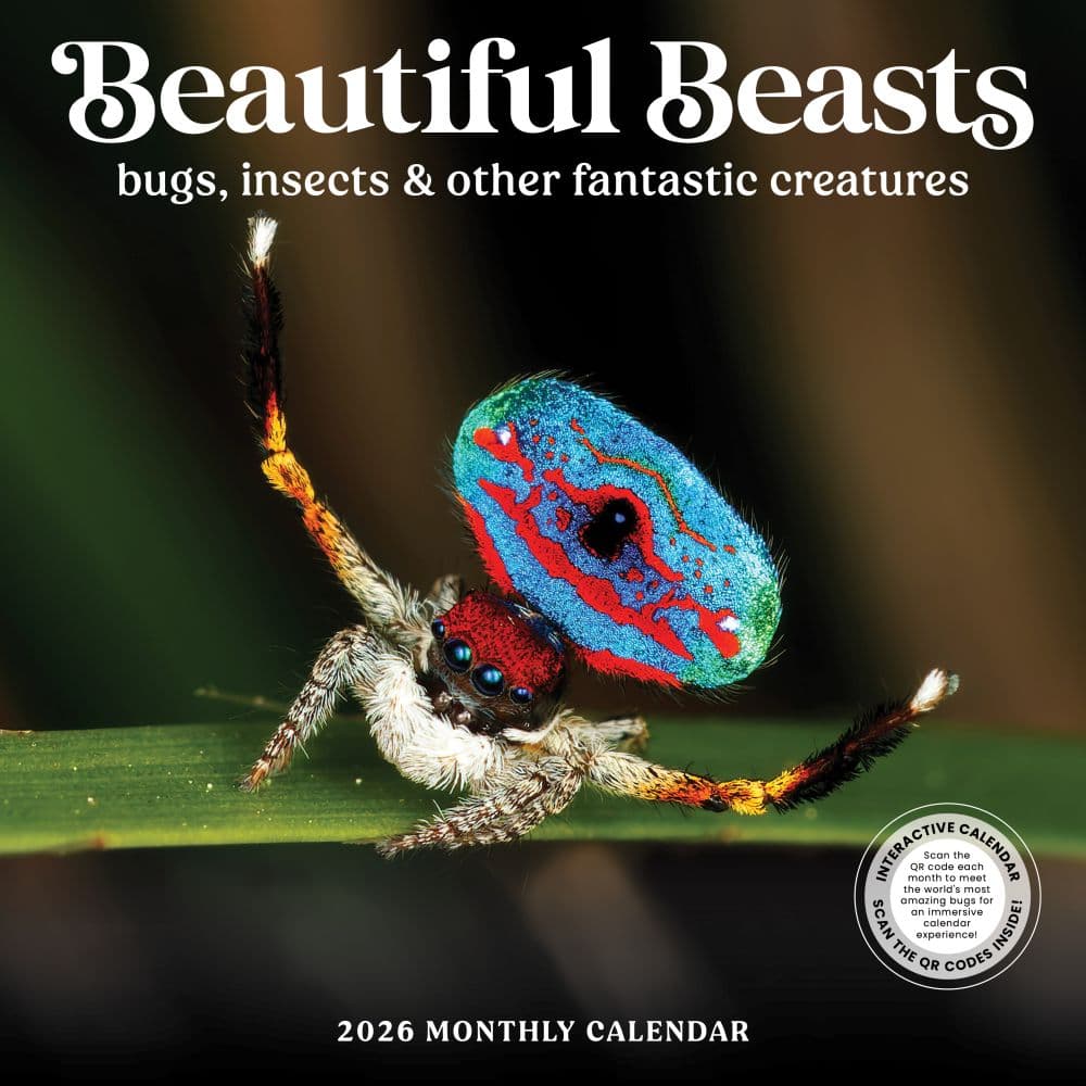 Beautiful Beasts 2026 Wall Calendar - Calendars.com