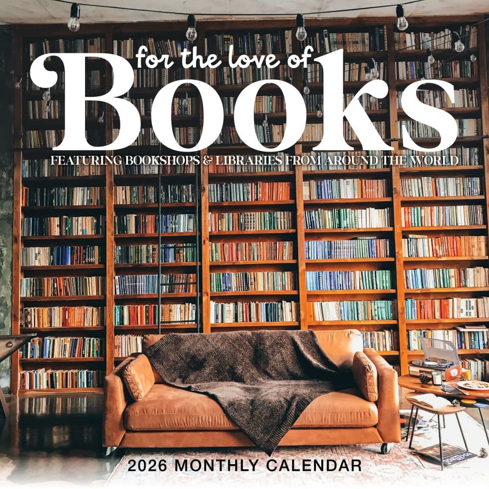 For the Love of Books 2026 Wall Calendar - Calendars.com