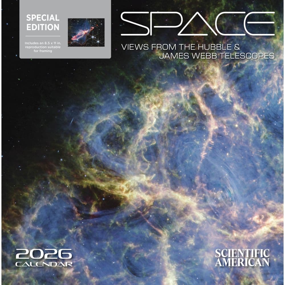 Space Hubble Telescope Special Edition 2026 Wall Calendar - Calendars.com
