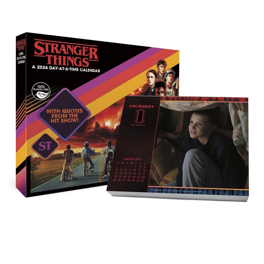 Stranger Things 2026 Desk Calendar - Calendars.com