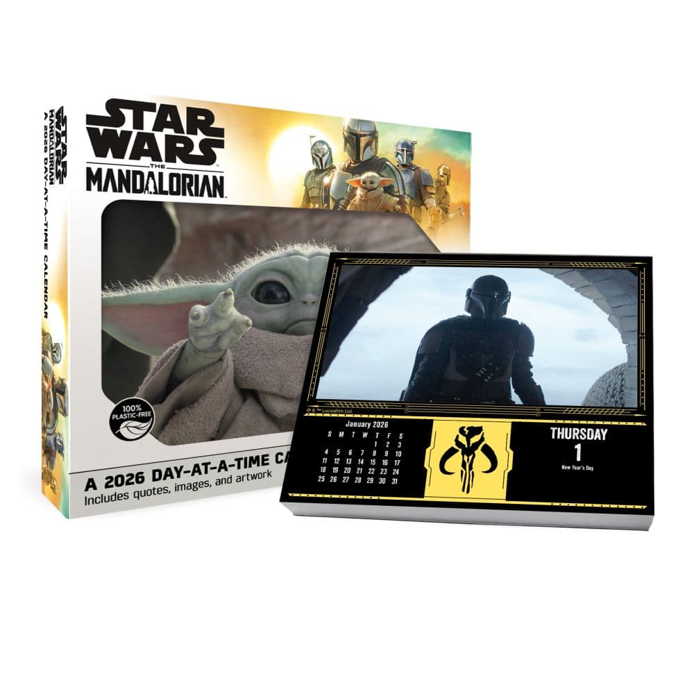 Star Wars The Mandalorian 2026 Desk Calendar - Calendars.com