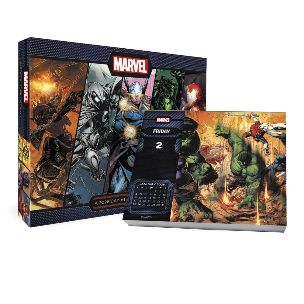 Marvel History 2026 Desk Calendar - Calendars.com