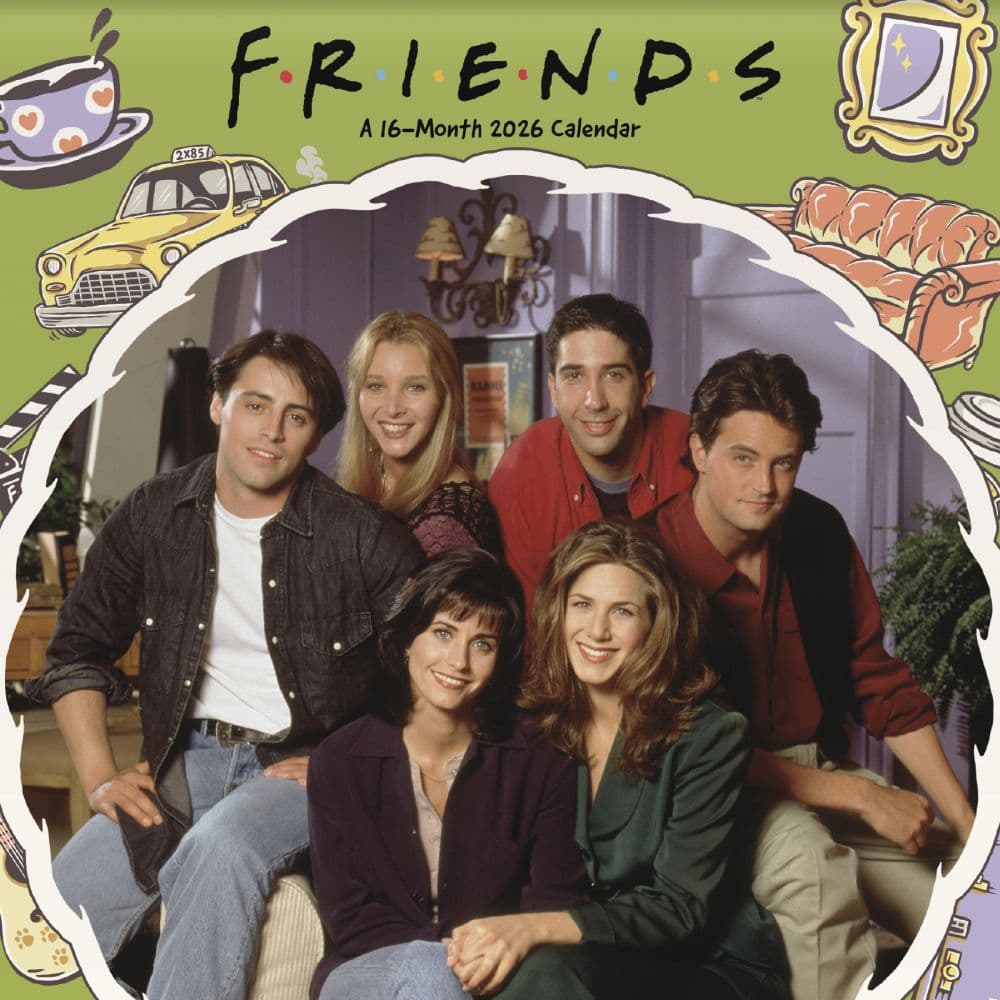 Friends 2026 Mini Wall Calendar - Calendars.com