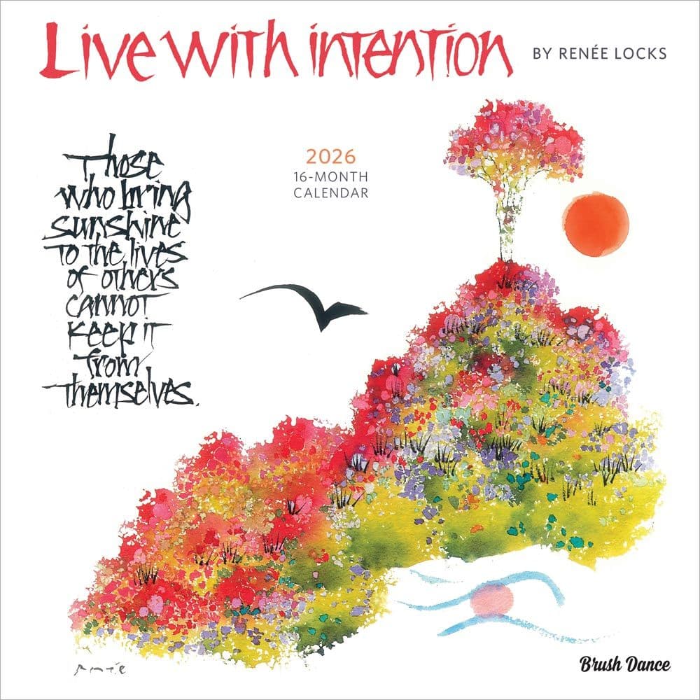 Live with Intention 2026 Wall Calendar - Calendars.com