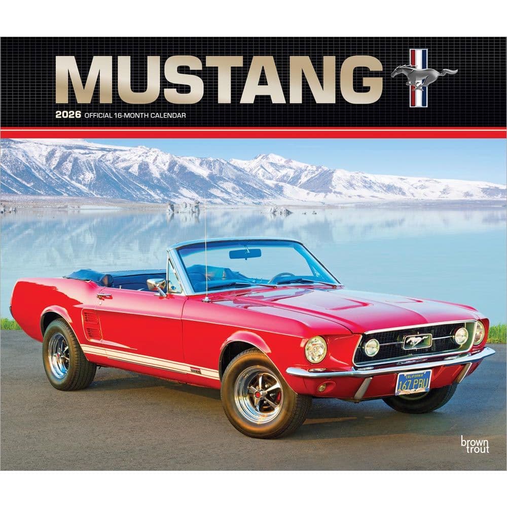 Mustang 2026 Deluxe Wall Calendar - Calendars.com