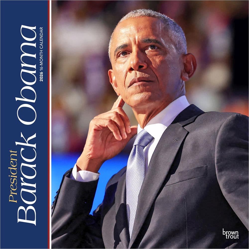 Obama President 2026 Wall Calendar - Calendars.com