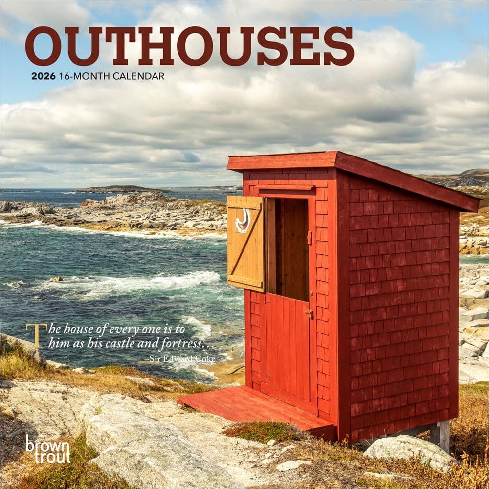 Outhouses 2026 Mini Wall Calendar - Calendars.com