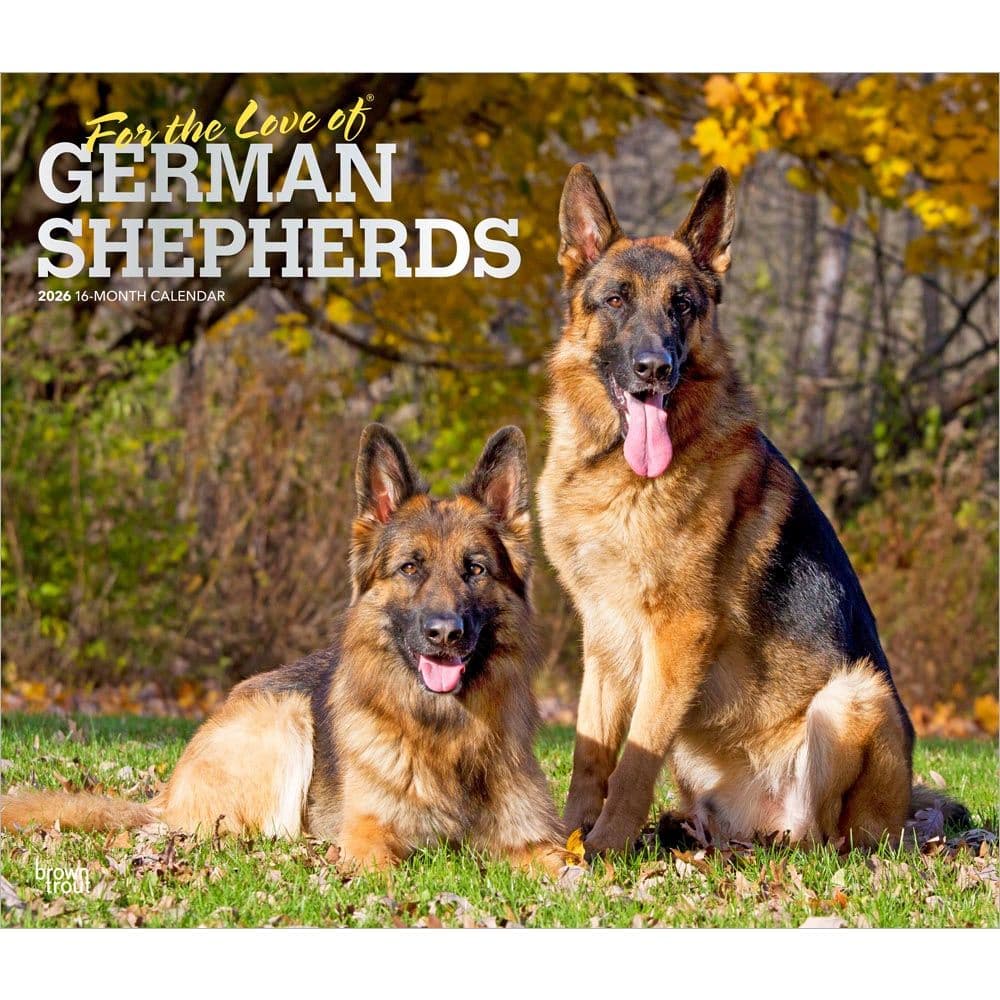 German Shepherds 2026 Deluxe Wall Calendar - Calendars.com